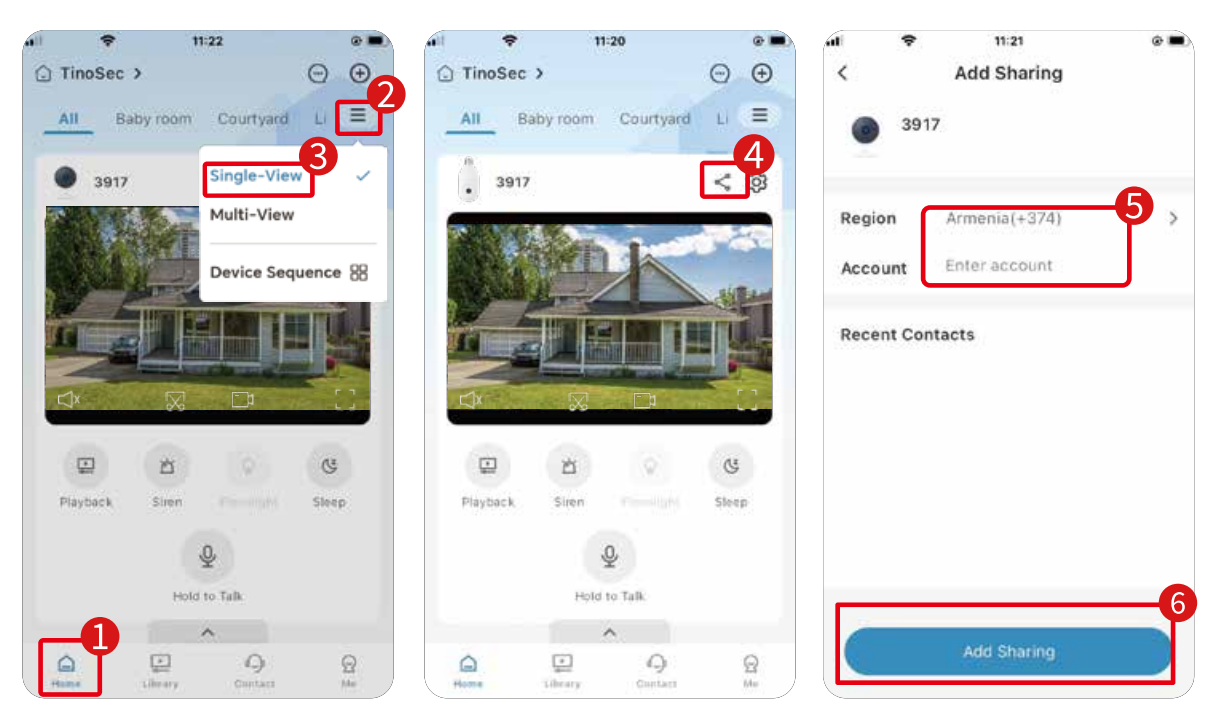 How to share the camera ？ – Tinosec